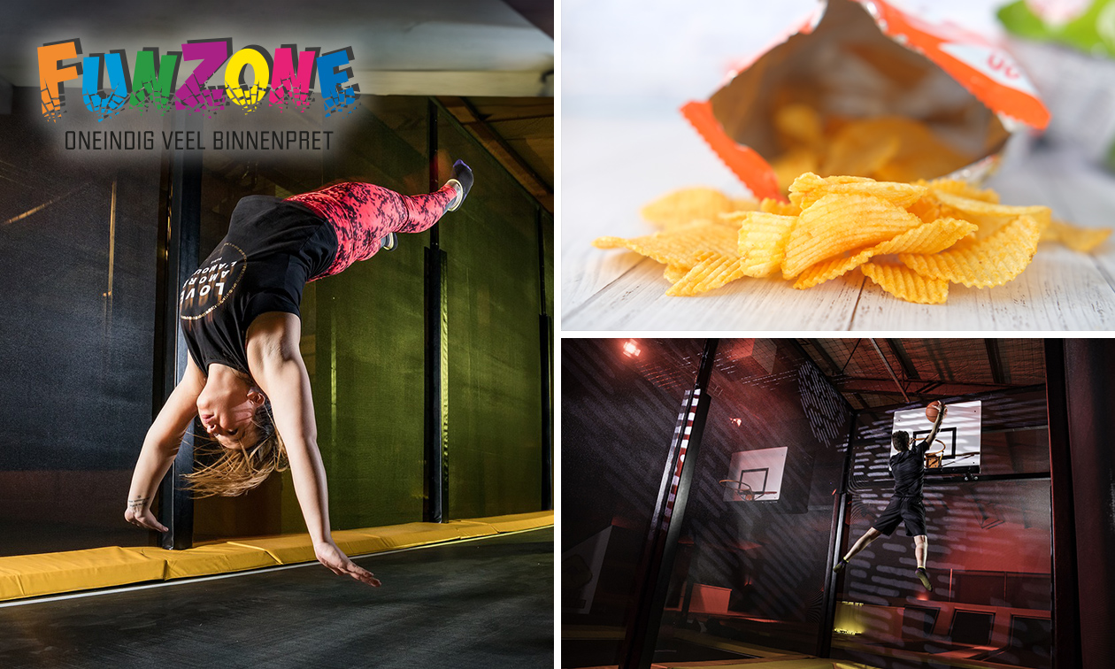 FunZone Breda, Jumpen (2 uur) + jumpsokken en zakje chips bespaar 41% in Breda via Social Deal