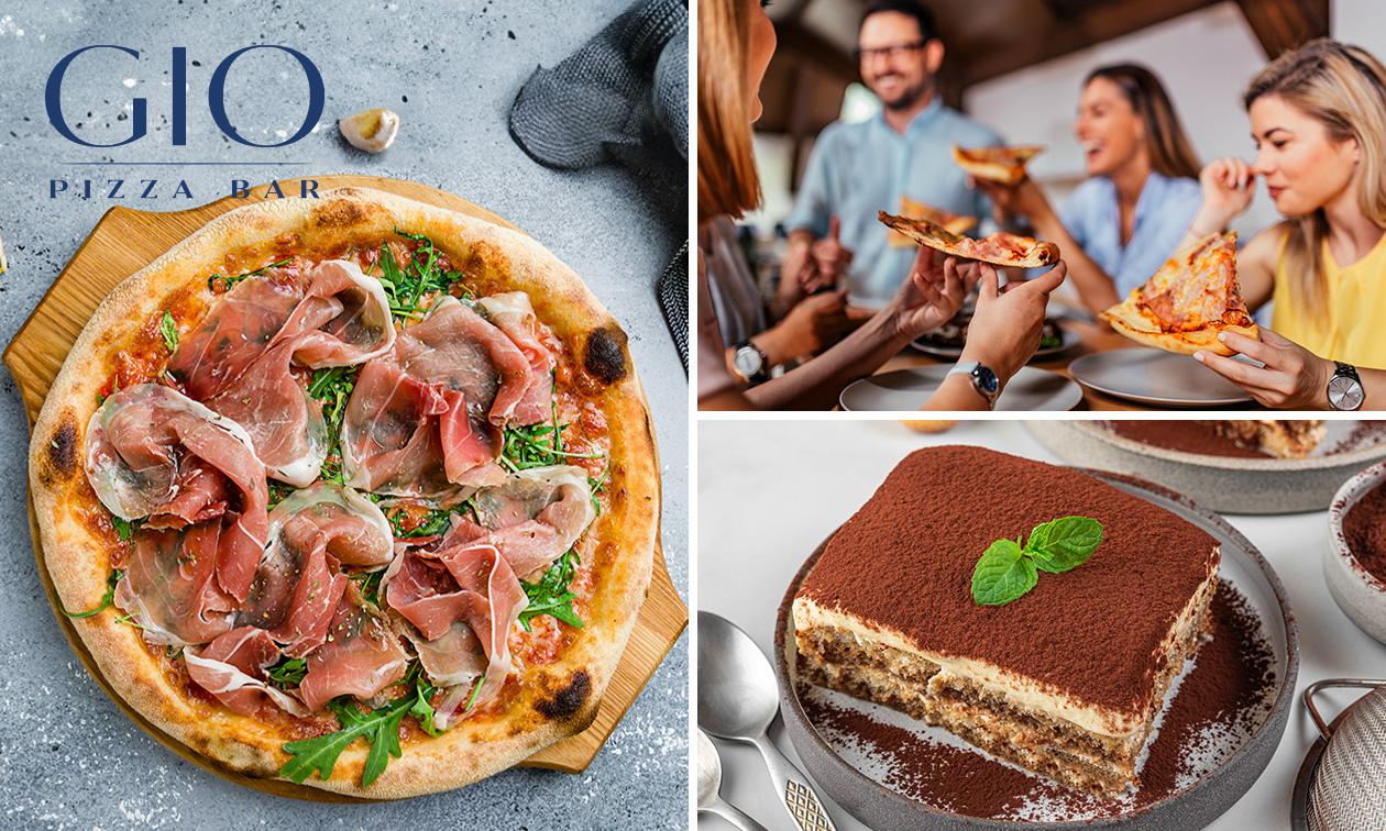 Gio Pizza Bar, Italiaans 2-gangen keuzediner + koffie/thee bij Gio ...
