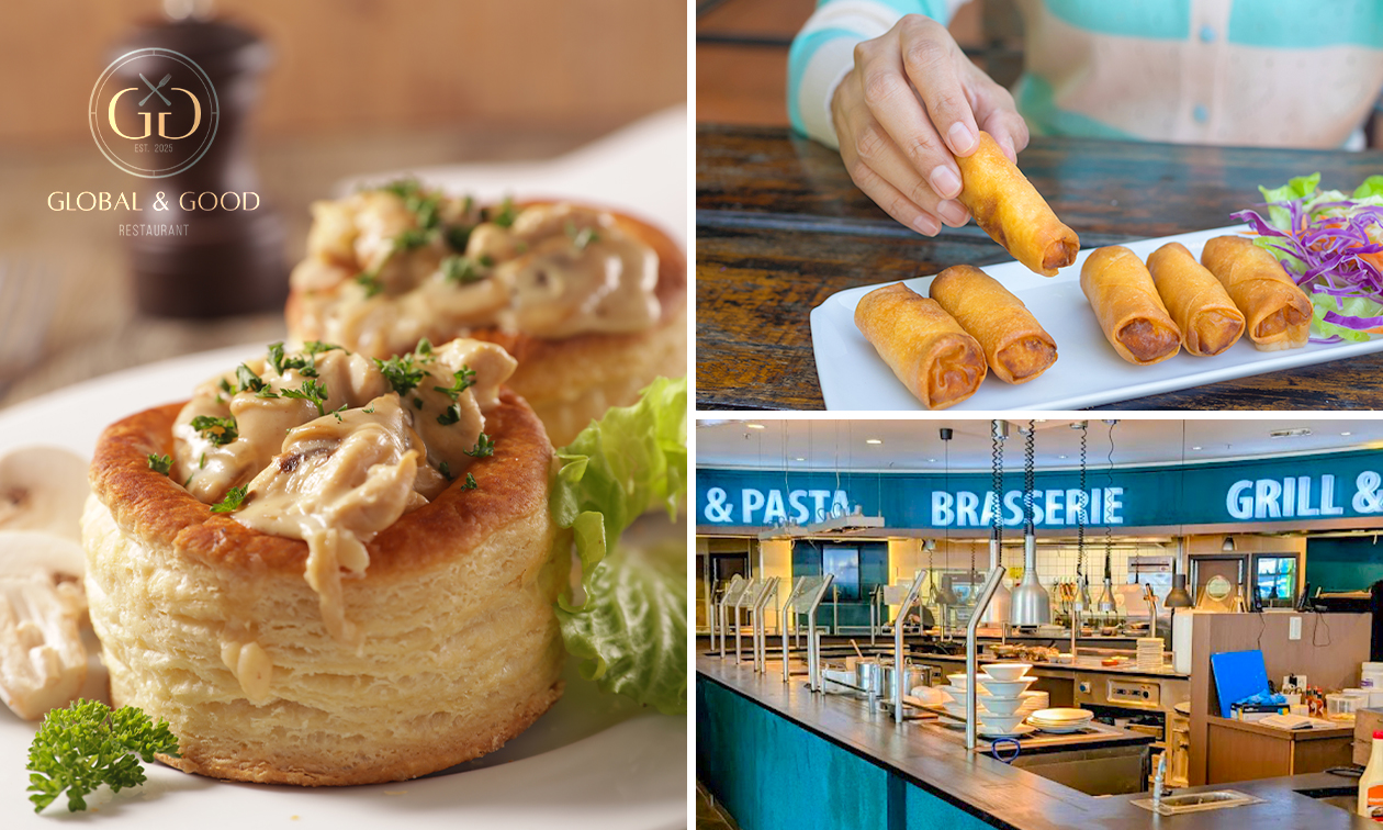 Global & Good Restaurant, Menu en 2 services au choix : épargnez 52% à ...