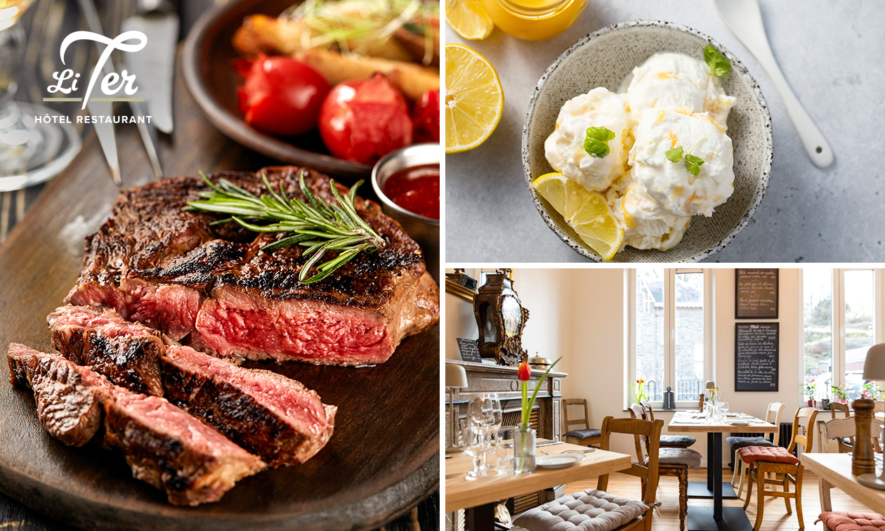 Hôtel Restaurant Li'Ter, Menu en 2 services à la carte à l'Hôtel ...