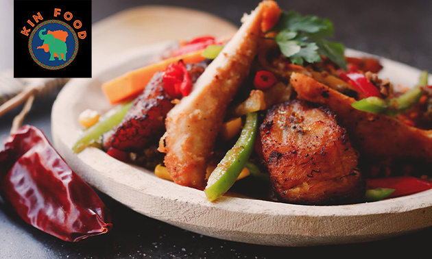 KinFood, Sur place ou à emporter : menu en 2 services à la carte ...