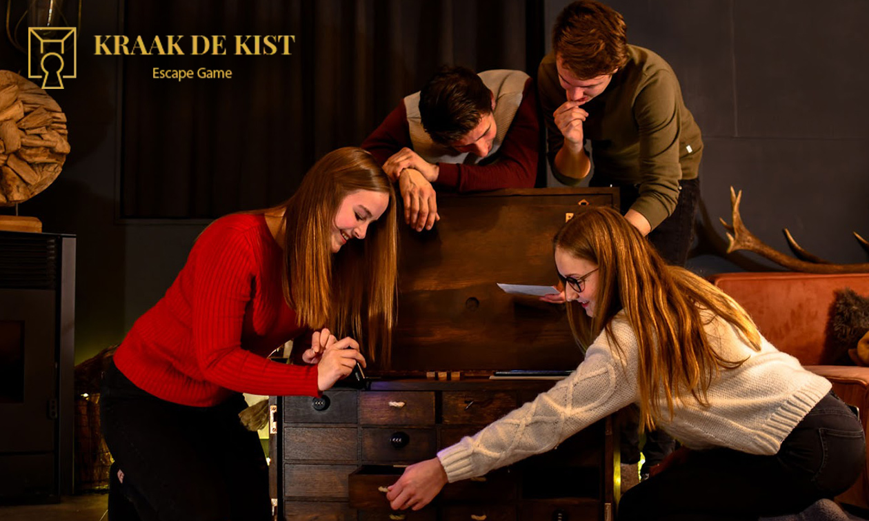 Kraak de Kist, Afhalen: escapespel in houten kist (2-6 personen) bespaar 44% in Amersfoort via ...