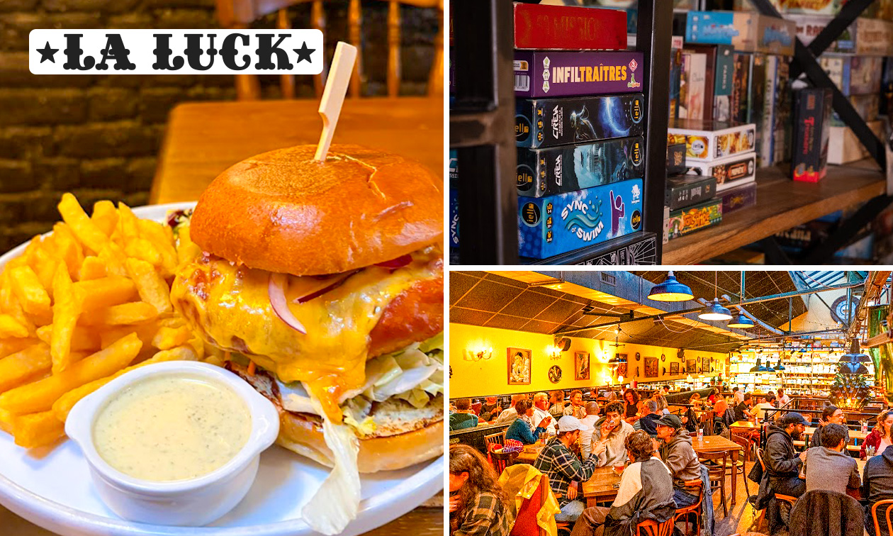 La Luck Bruxelles, Menu en 2 services à la carte + jeux de sociétés à ...