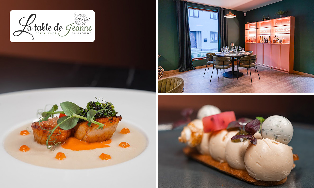 La Table de Jeanne, Menu gastronomique en 4 ou 6 services : épargnez 27 ...