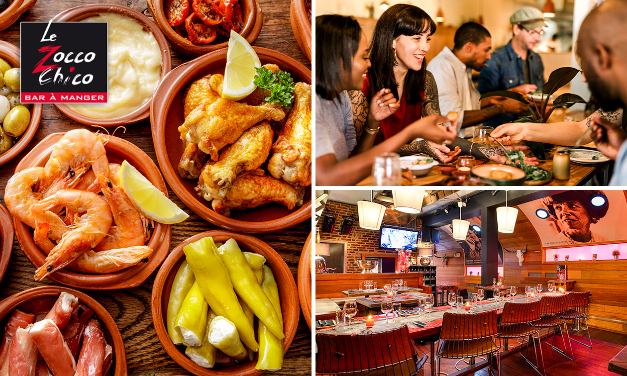 Le Zocco Chico, Lunch tapas au choix en plein coeur du Carré de Liège ...