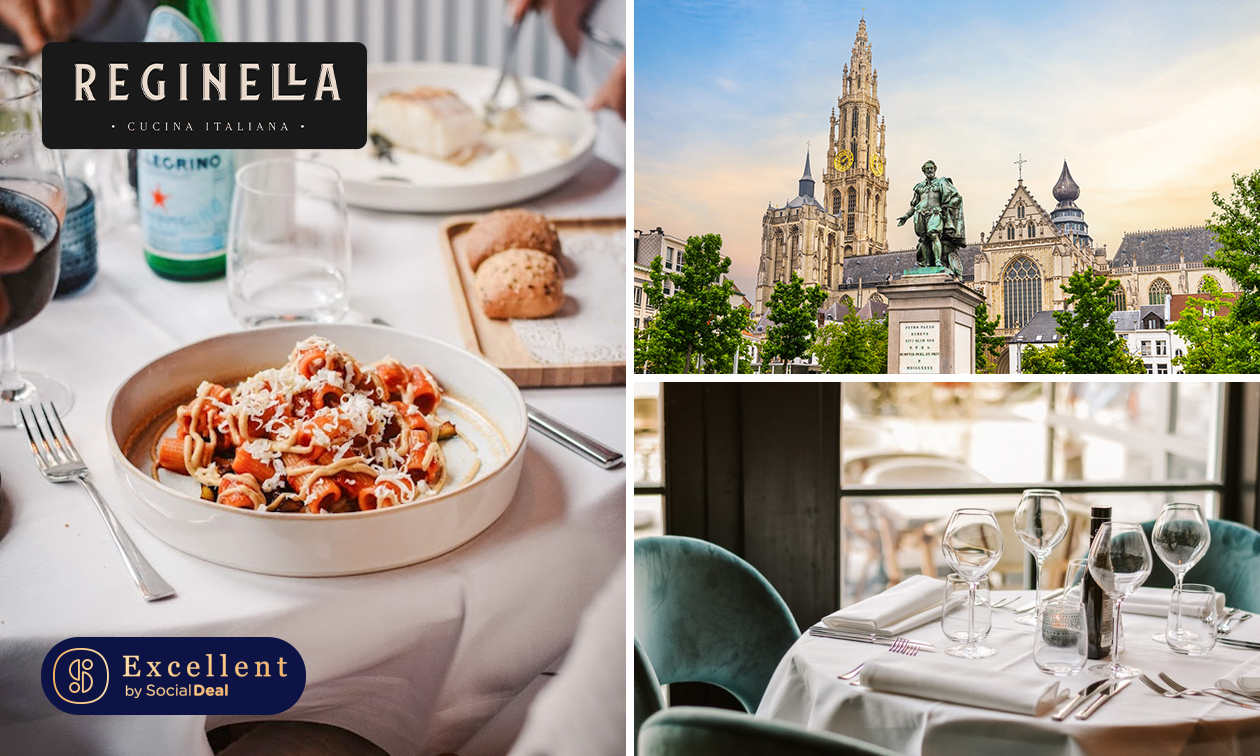 Reginella, 3-gangenlunch of -diner à la carte in hartje Antwerpen ...