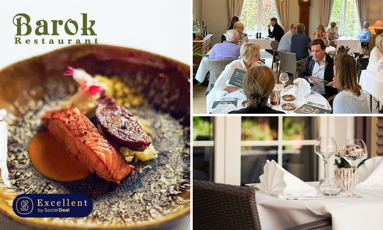 Restaurant Barok, Luxe 2-gangenlunch + amuse + verwenkoffie of thee ...