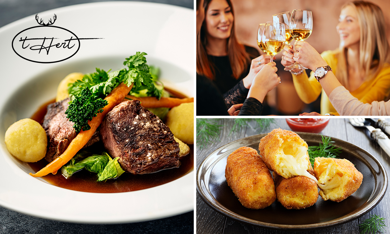 Restaurant 't Hert, 2- of 3-gangen wilddiner + amuse bij Restaurant 't ...