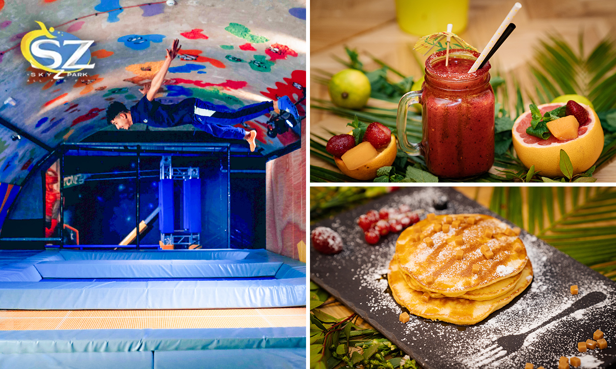 Sky Z Park, 1 ou 2 heures de trampoline + boisson + gourmandise ...