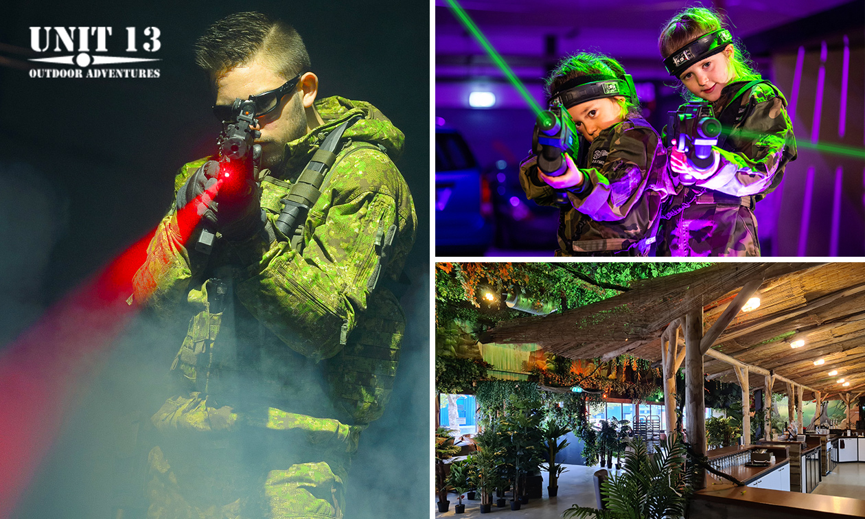 Unit 13 Outdoor Adventures, 2 uur lasergamen incl. uitleg en reddot richtmiddel bij Unit 13 ...