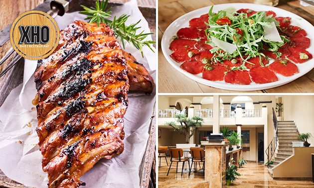 XHO Restaurant, Menu en 3 services à la carte chez XHO Restaurant ...